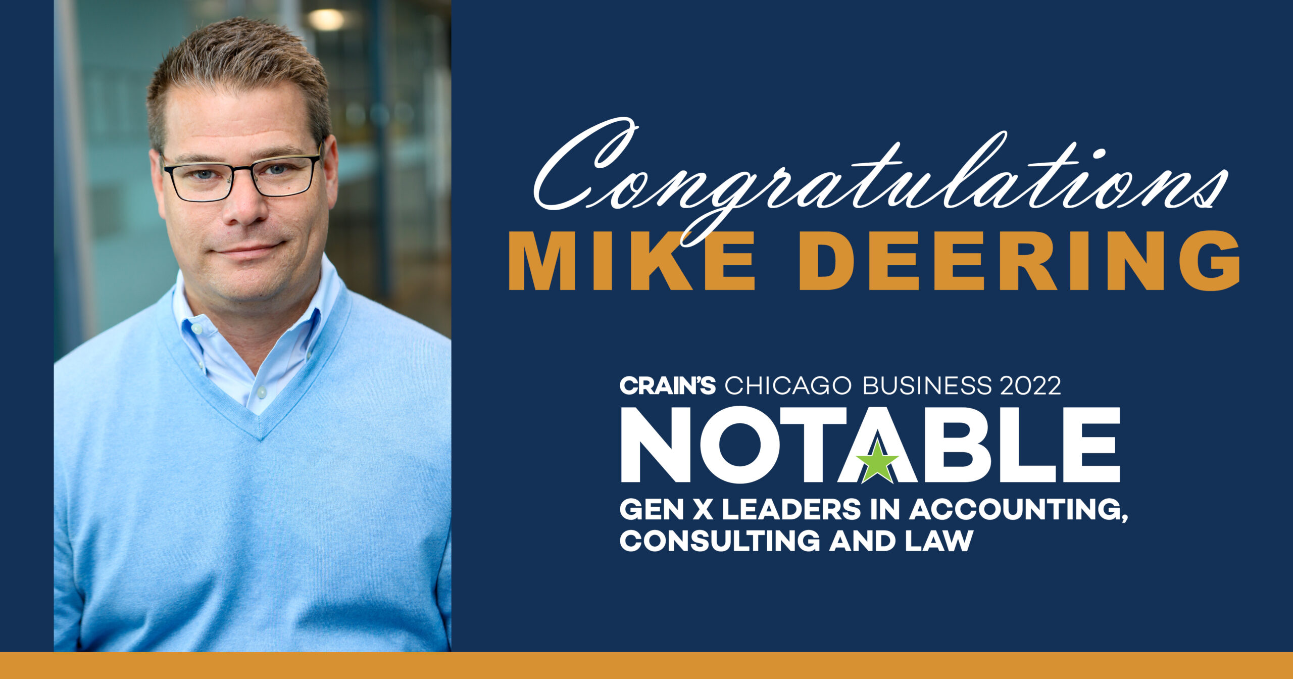 Michael Deering Named Crain’s 2022 Notable Gen X Leader in Accounting ...
